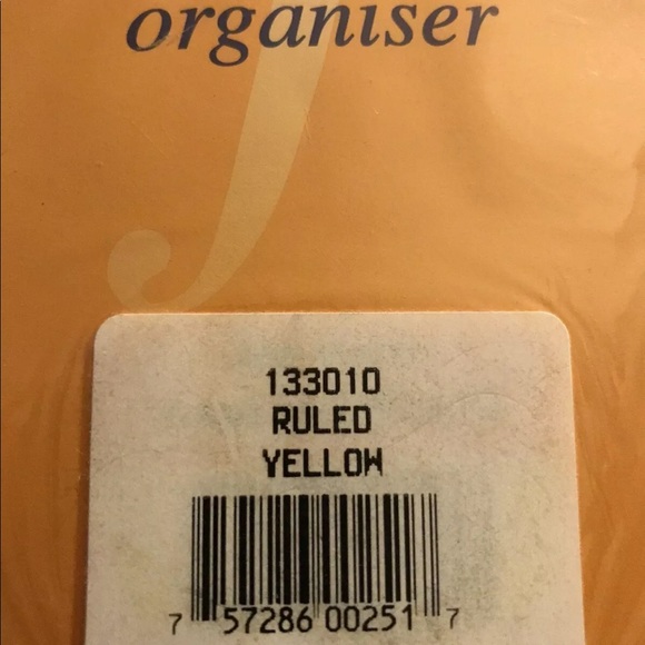 filoFAX | Other | Filofax Book Personal Organiser Diary Yellow Ruled ...